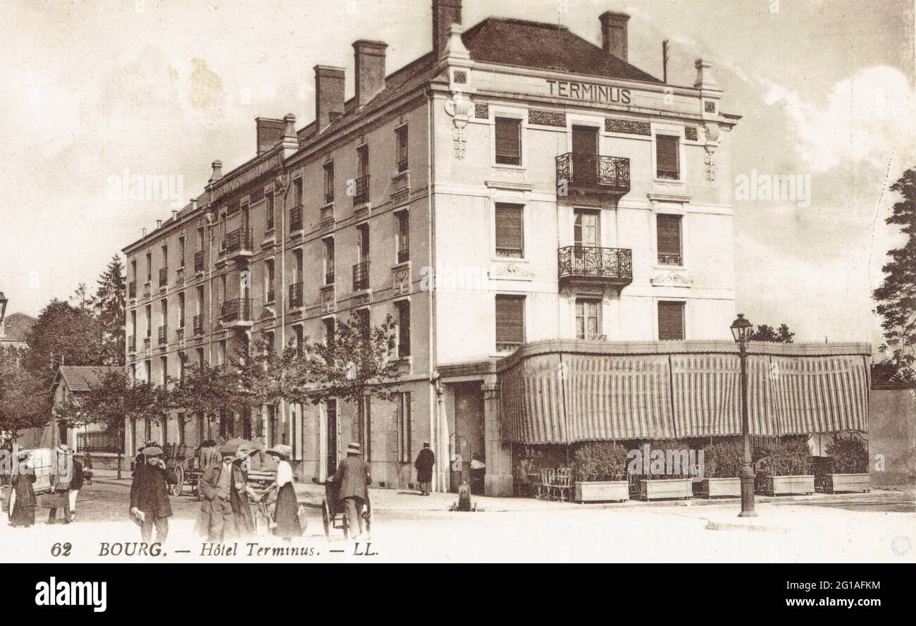 Bourg en Bresse hôtel Terminus, Corsain Stock Photo - Alamy