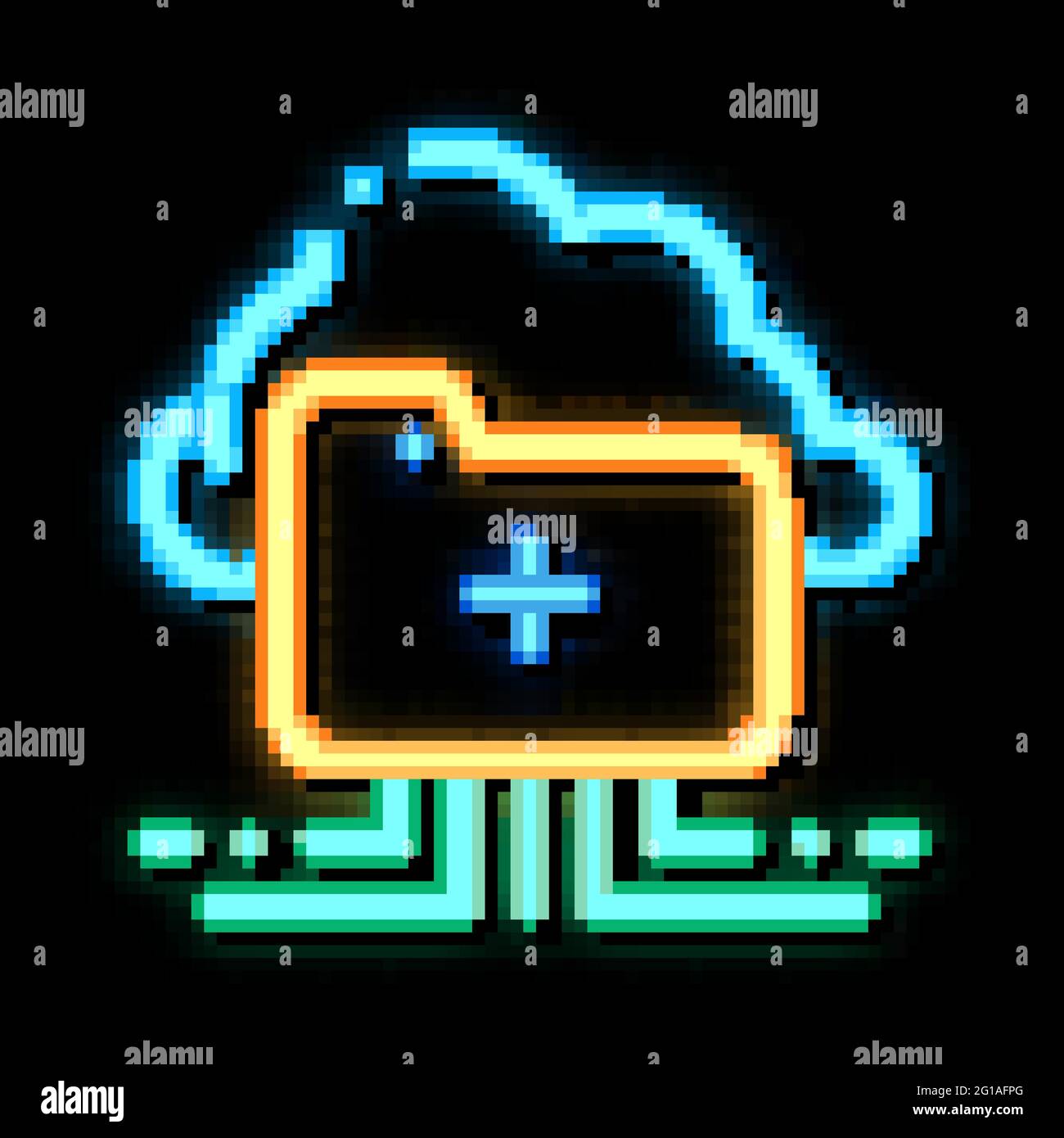 Networking technology cloud mouse Stock Vector Images - Alamy