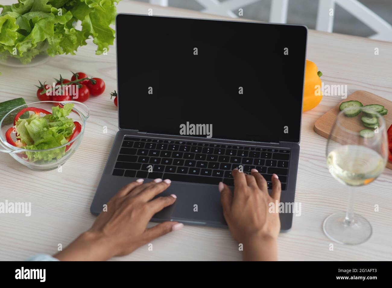 Communication at home online and social networks, rest and relax alone ...