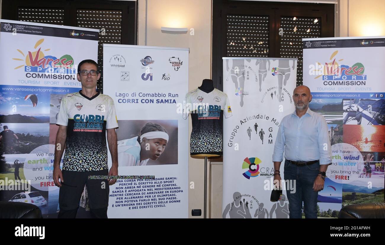 Ternate, Italy. 06th June, 2021. Ternate VA, Italy Run with Samia 2021 ...