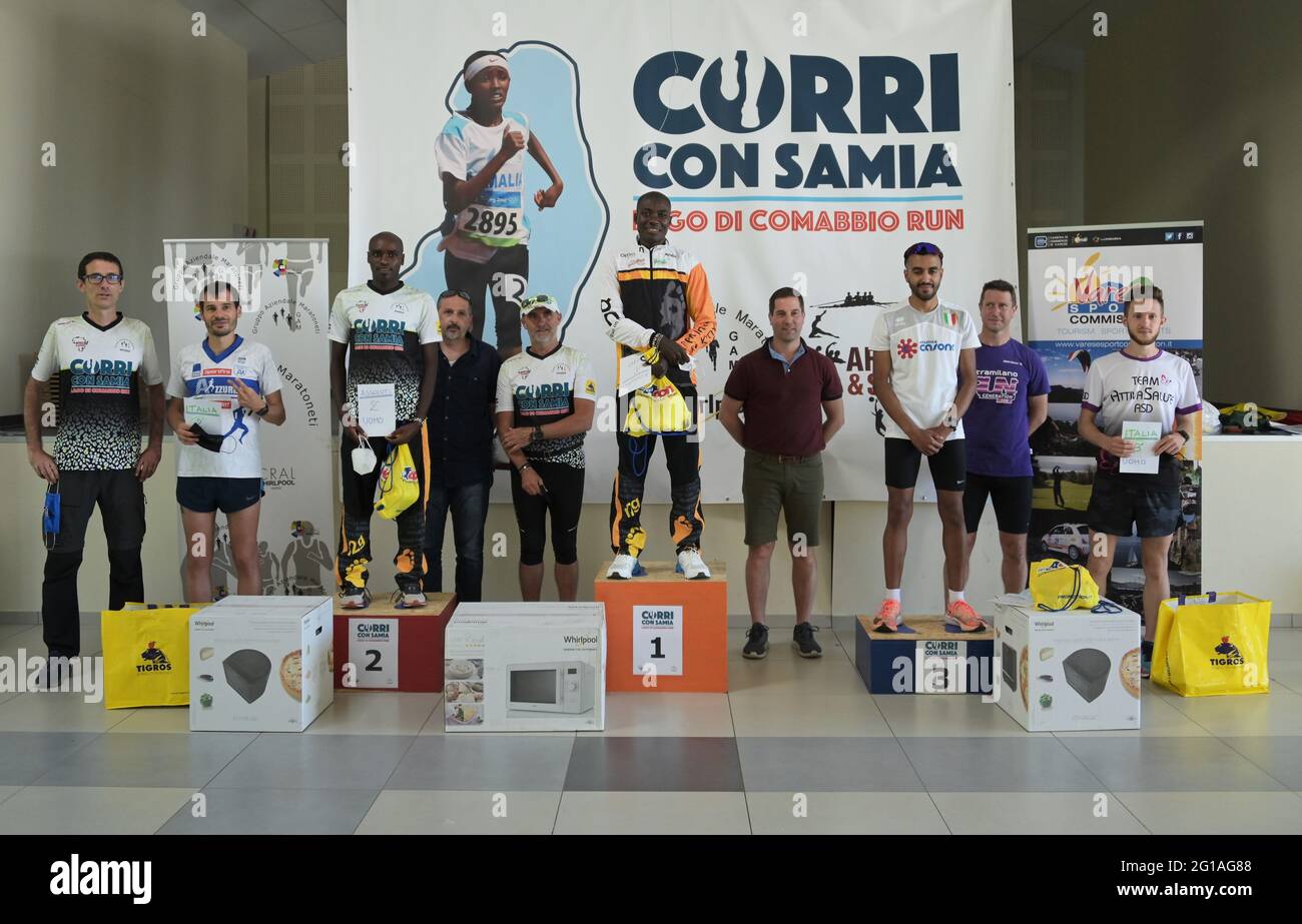 Ternate, Italy. 06th June, 2021. Ternate VA, Italy Run with Samia 2021 ...