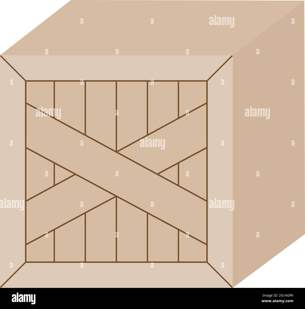 wooden packing box Stock Vector Image & Art - Alamy