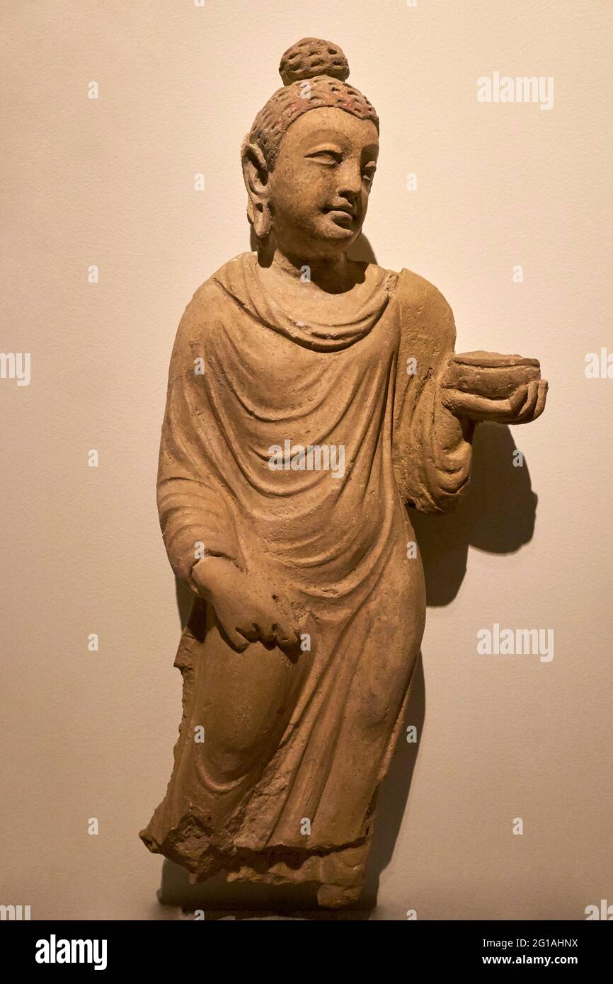 France, Paris, Guimet museum, Buddha, Hadda site, Tapa-Kalan monastery ...
