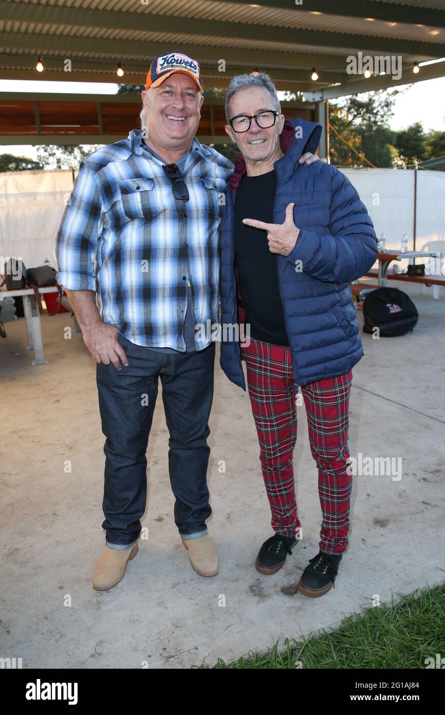 June 6, 2021: IAN DICKSON and MARK GABLE backstage at the Hawkesbury ...