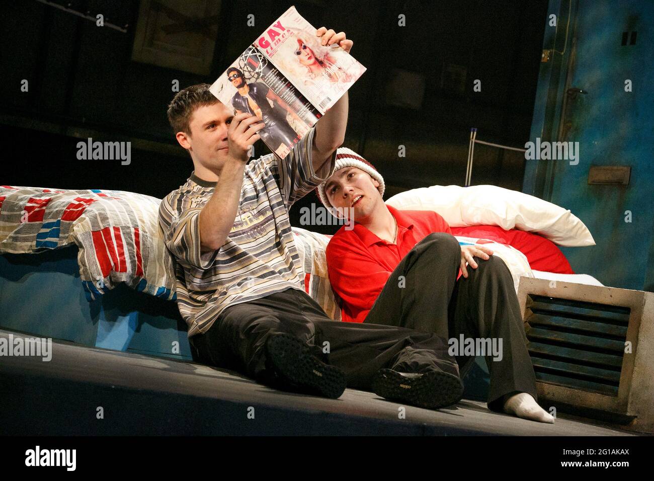 l-r: Danny Boy Hatchard (Ste), Jake Davies (Jamie) in BEAUTIFUL THING ...