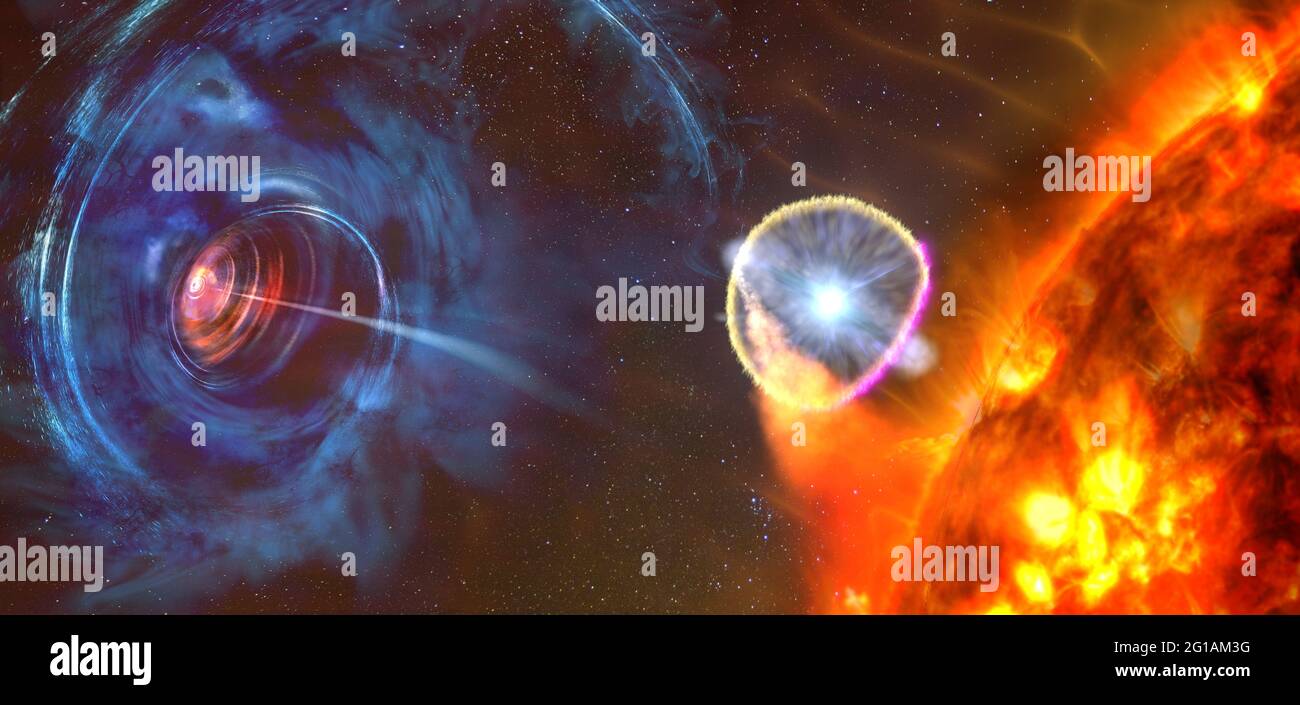 The struggle of opposites in outer space. Matter versus antimatter ...