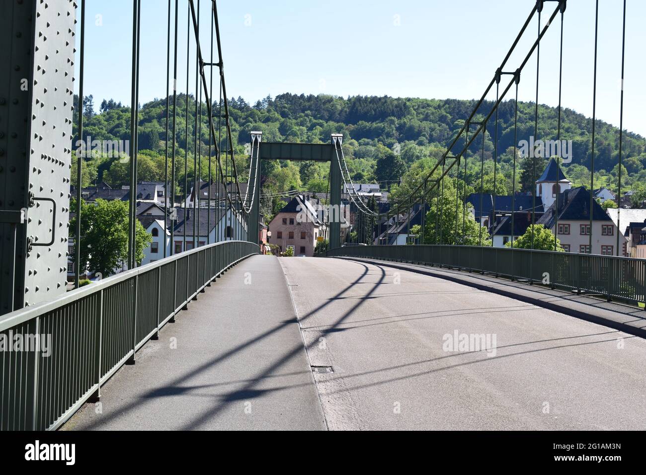 Mosel bridge Wehlen, Mosel valley Stock Photo - Alamy