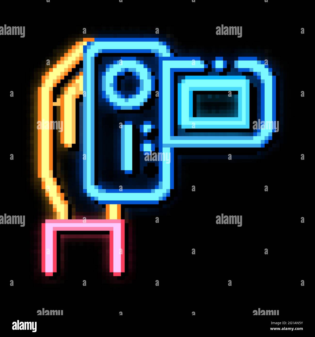 Glowing laptop screen Stock Vector Images - Alamy