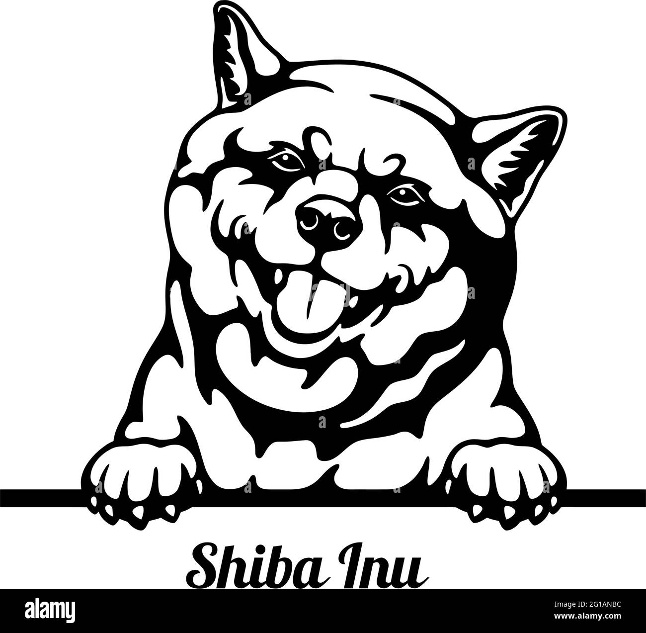 Inu logo design hi-res stock photography and images - Alamy