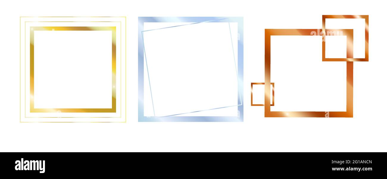 Metallic frames hi-res stock photography and images - Alamy