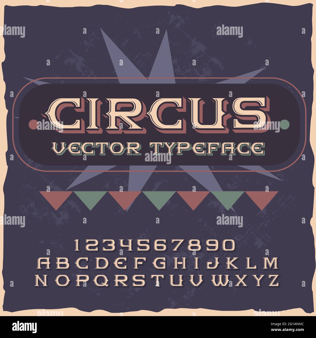 Circus Style Letter Stock Vector Images - Alamy