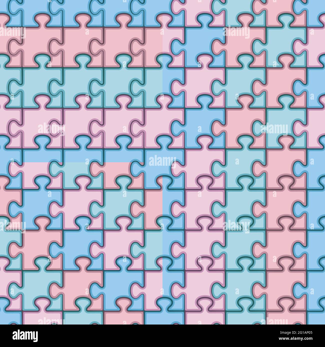 Seamless puzzle patterns Stock Vector Images - Alamy