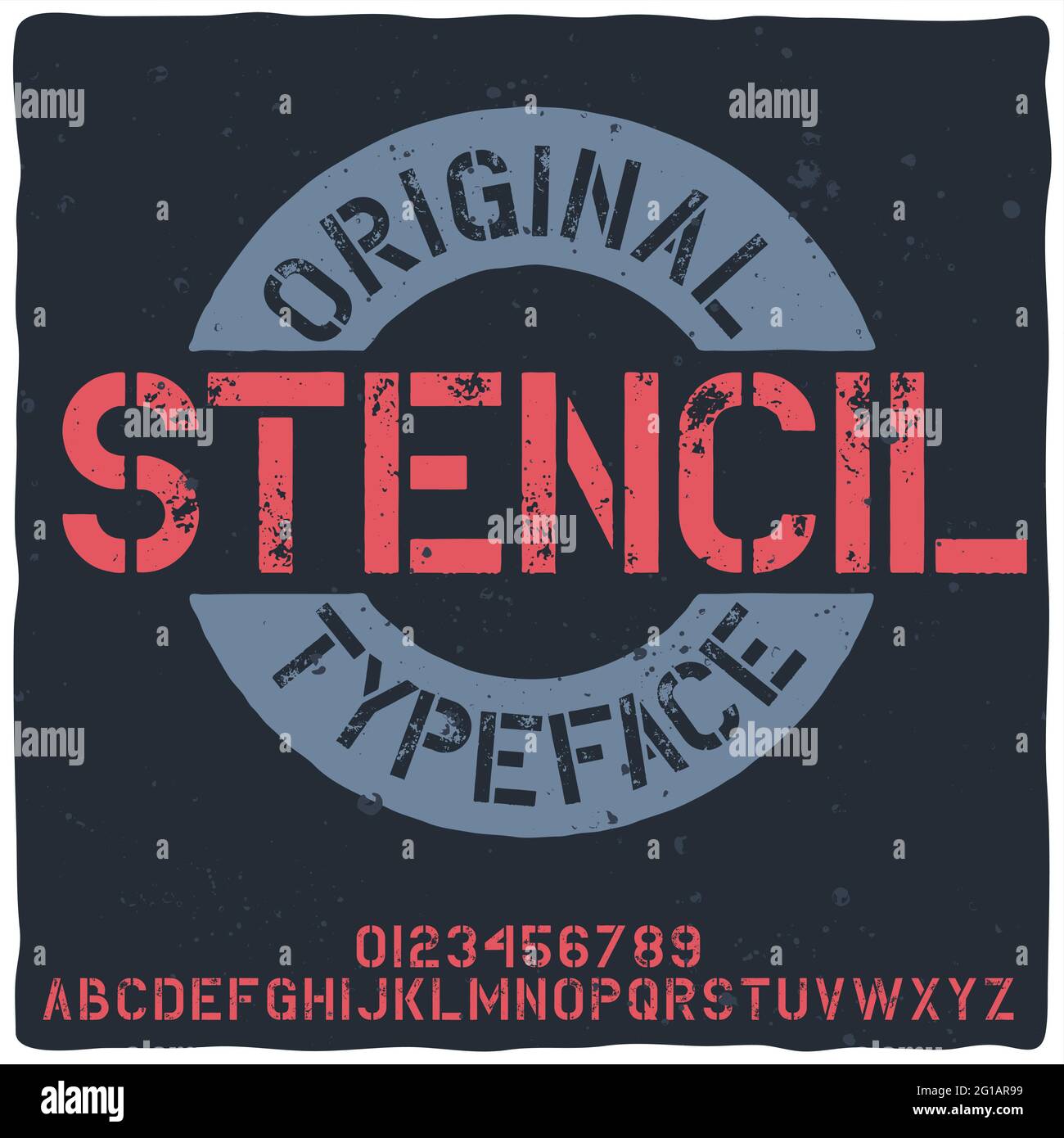 Stencil Font High Resolution Stock Photography and Images - Alamy