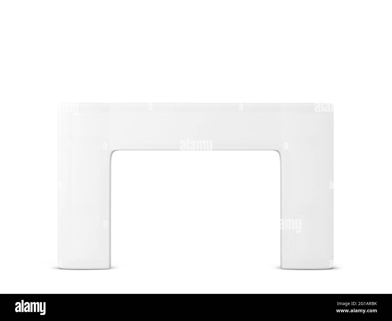 Blank event arch mockup. 3d illustration isolated on white background ...