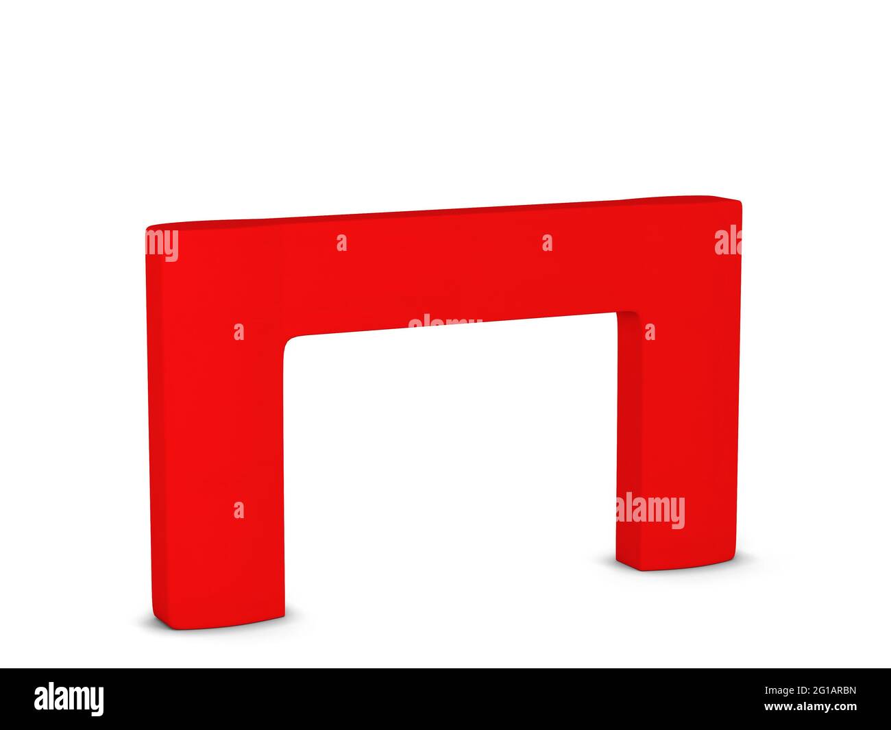 Blank event arch mockup. 3d illustration isolated on white background ...