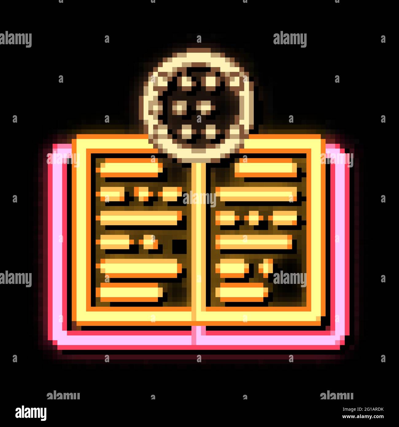 Golf Rules Book neon glow icon illustration Stock Vector Image & Art ...