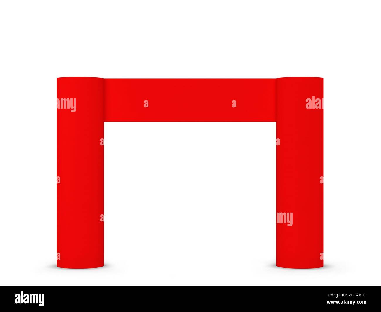 Blank event arch mockup. 3d illustration isolated on white background ...