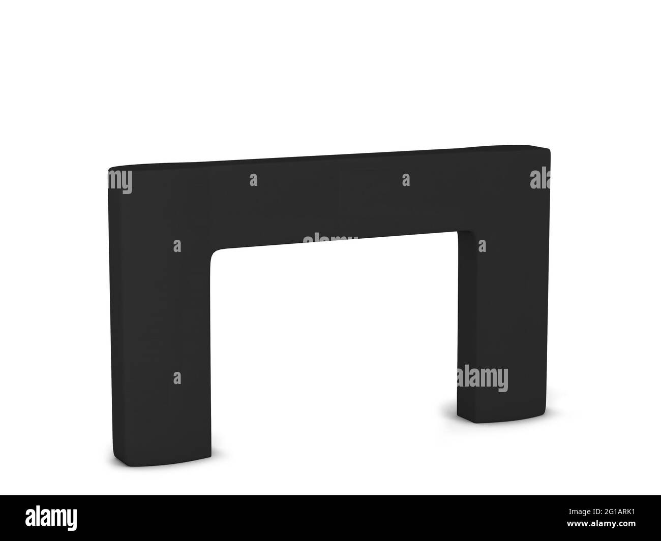 Blank event arch mockup. 3d illustration isolated on white background ...