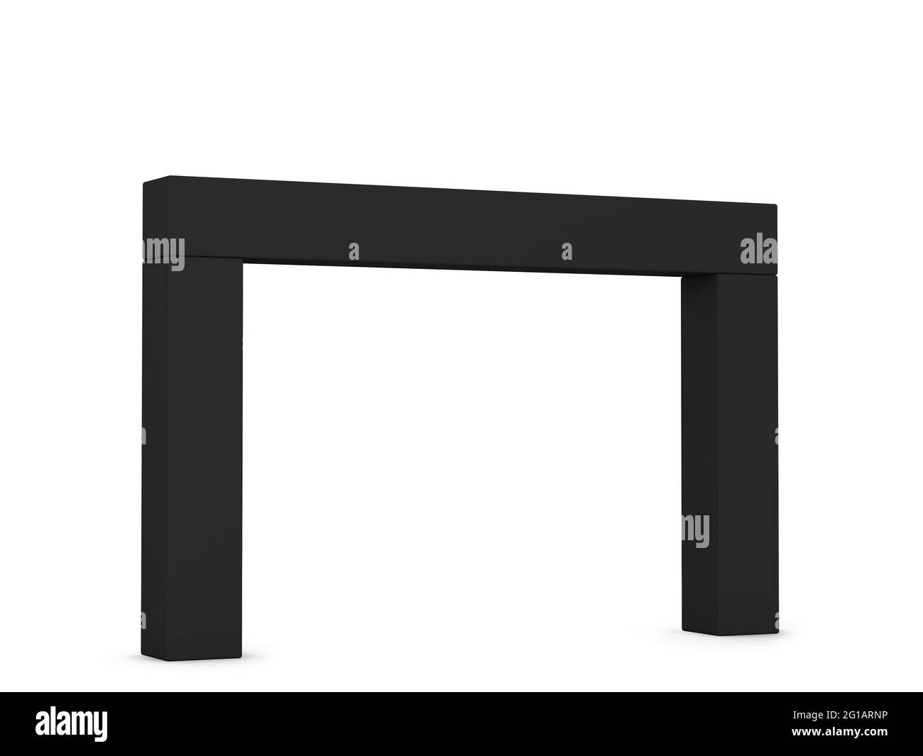 Blank event arch mockup. 3d illustration isolated on white background ...