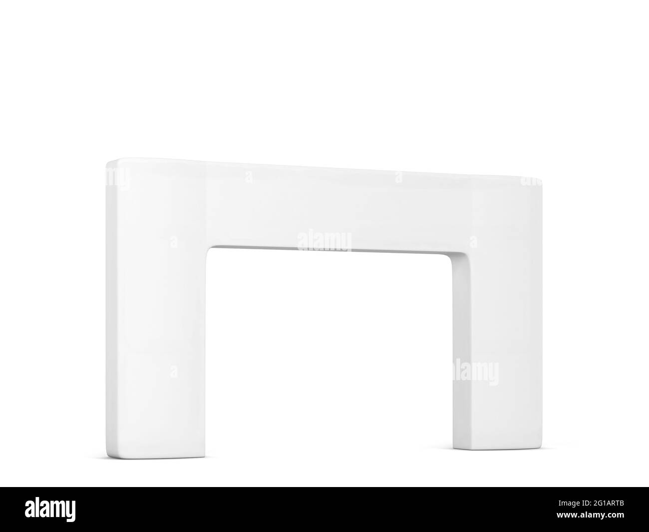 Blank event arch mockup. 3d illustration isolated on white background ...