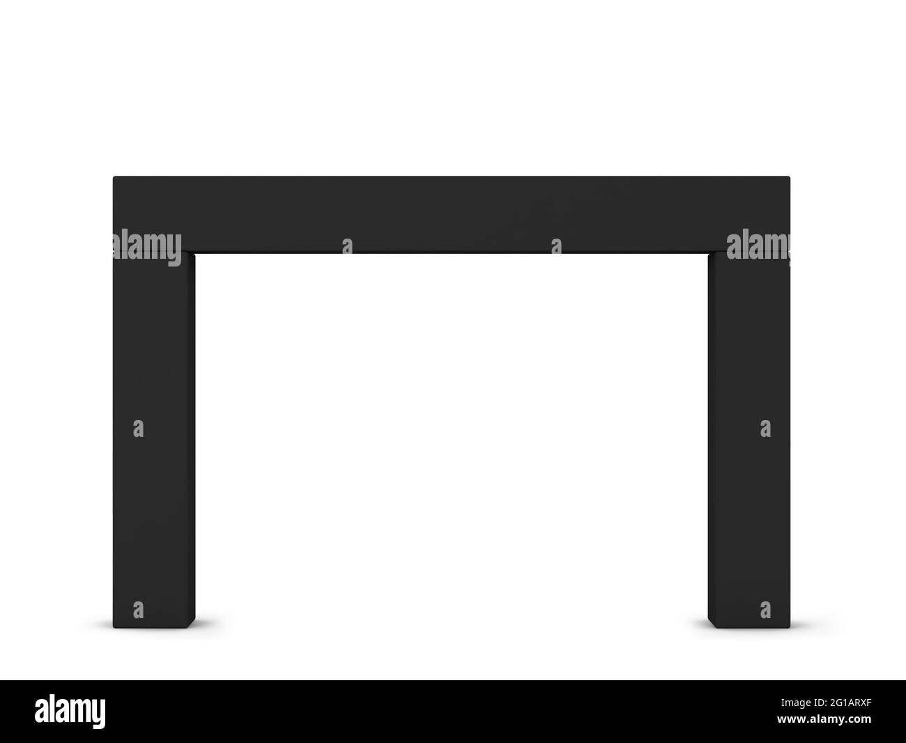 Blank event arch mockup. 3d illustration isolated on white background ...