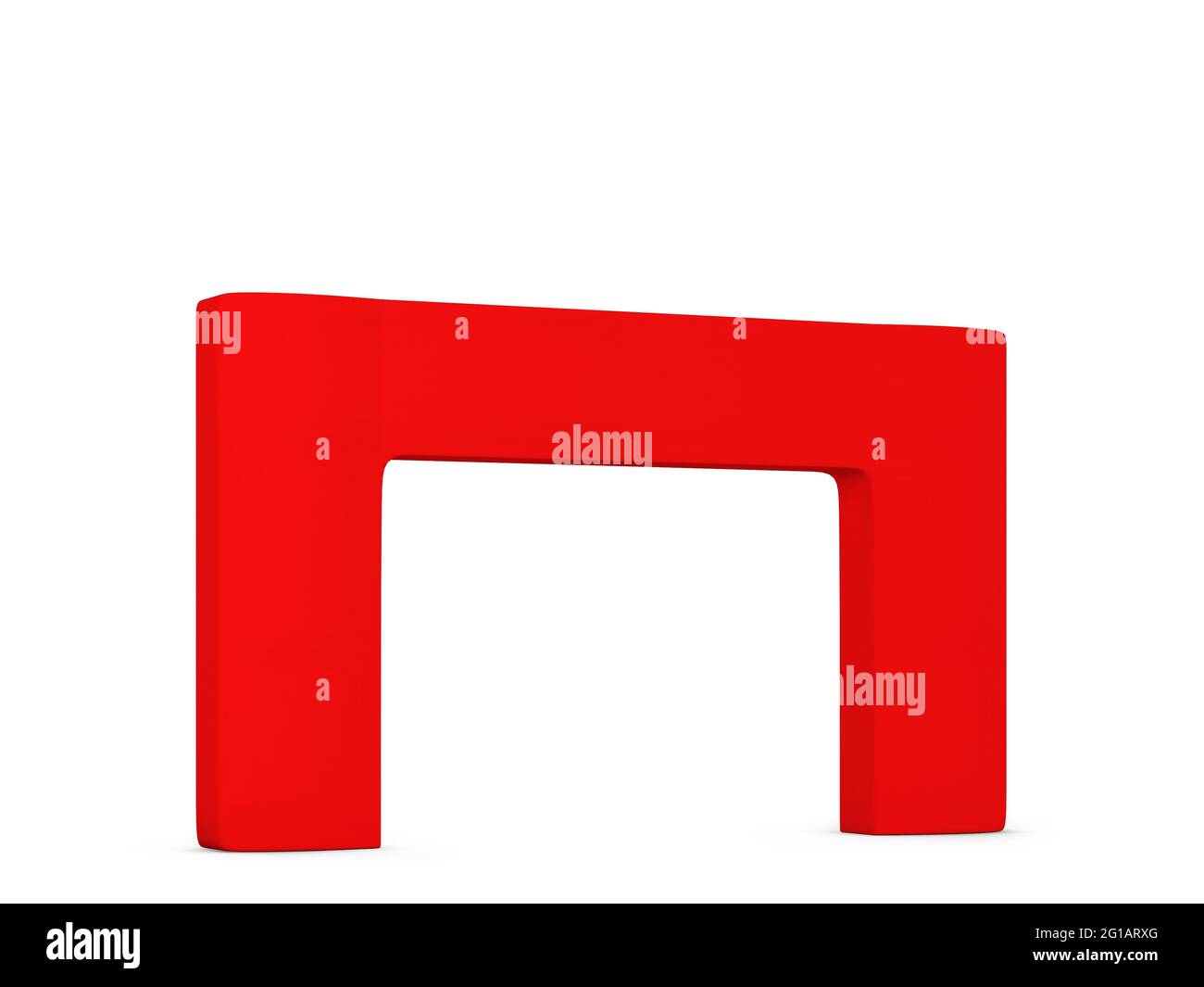 Blank event arch mockup. 3d illustration isolated on white background ...