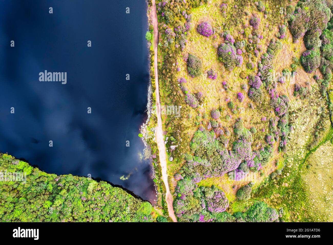 Bay Lough lake in Clogheen, county Tipperary in Ireland. The lake sits ...