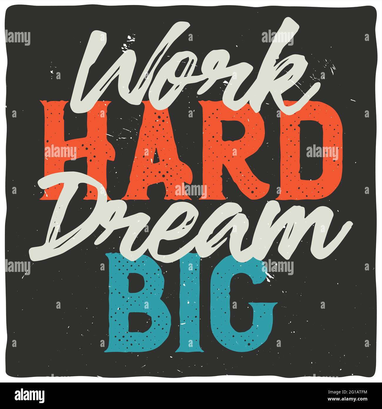 Work Hard Motivational Poster Vector High Resolution Stock Photography ...