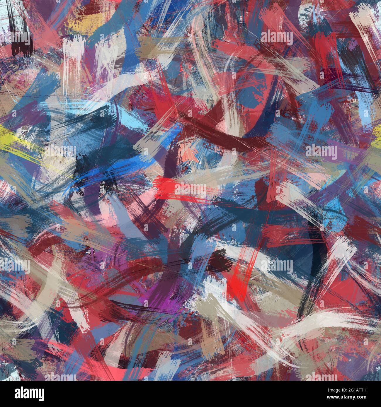 Seamless random faux digital paint stroke pattern print Stock Photo - Alamy