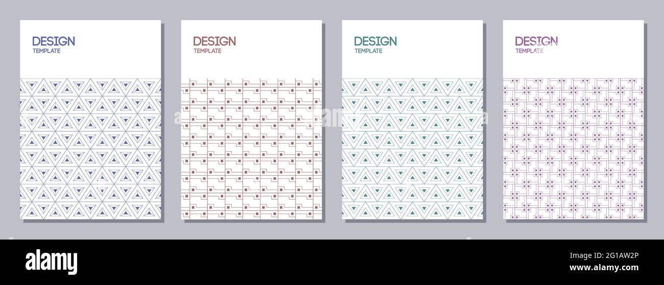 Set of flyers, posters, banners, placards, brochure design templates A6 ...