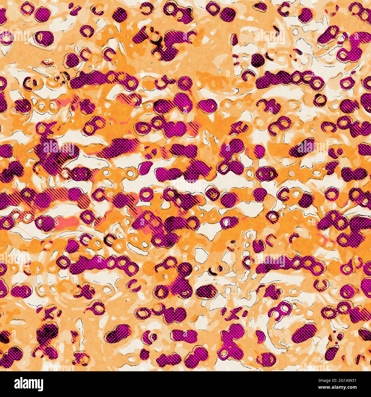 Seamless bright vivid pink and yellow pattern swatch for print Stock ...