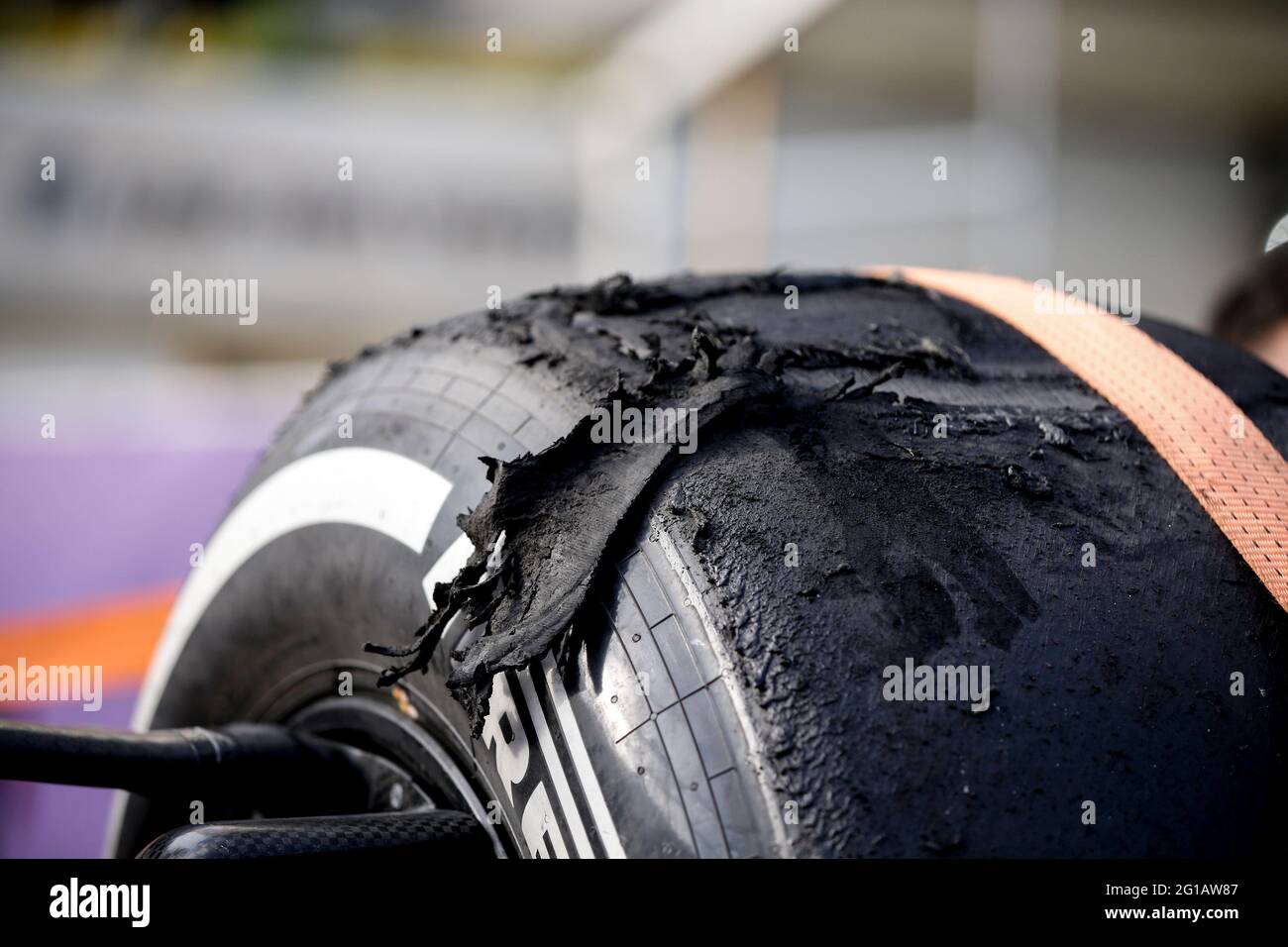 Baku, Azerbaijan. 6th June, 2021. Car of # 33 Max Verstappen (NED, Red ...