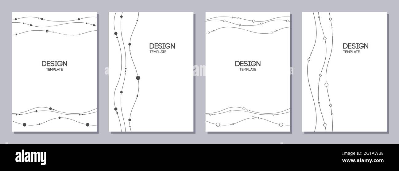 Set of flyers, posters, banners, placards, brochure design templates A6 ...
