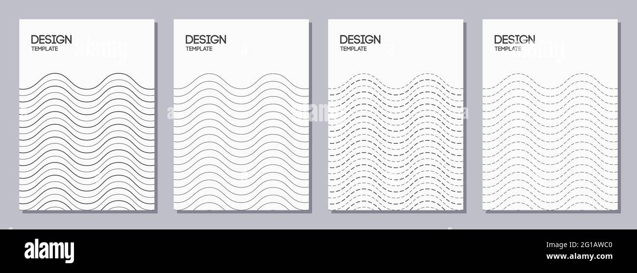 Set of flyers, posters, banners, placards, brochure design templates A6 ...