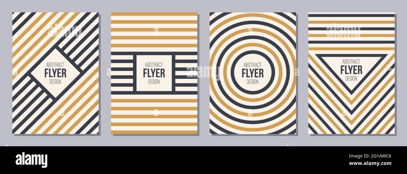 Set of flyer, posters, banners, placards, brochure design templates A6 ...