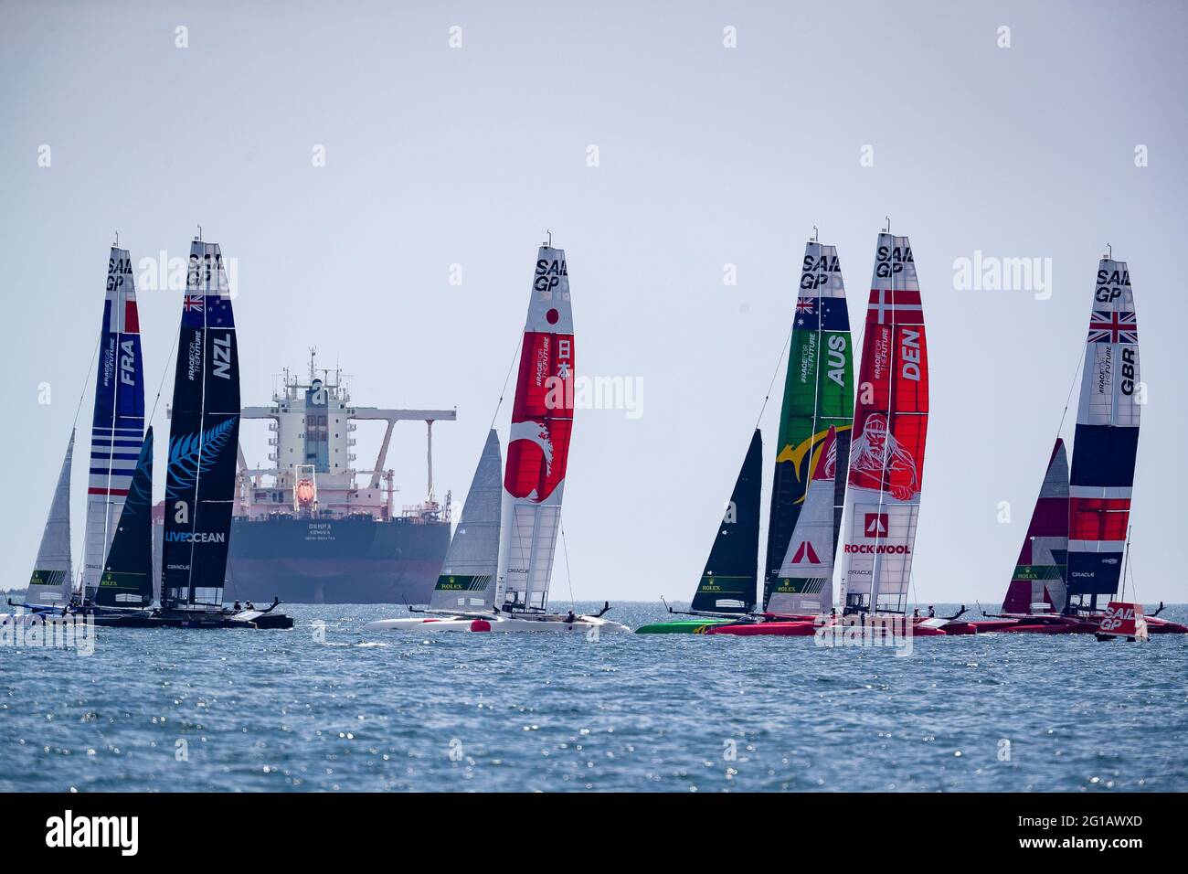 Taranto, Taranto, Italy, 06 Jun 2021, F50 first start during Sail Grand ...