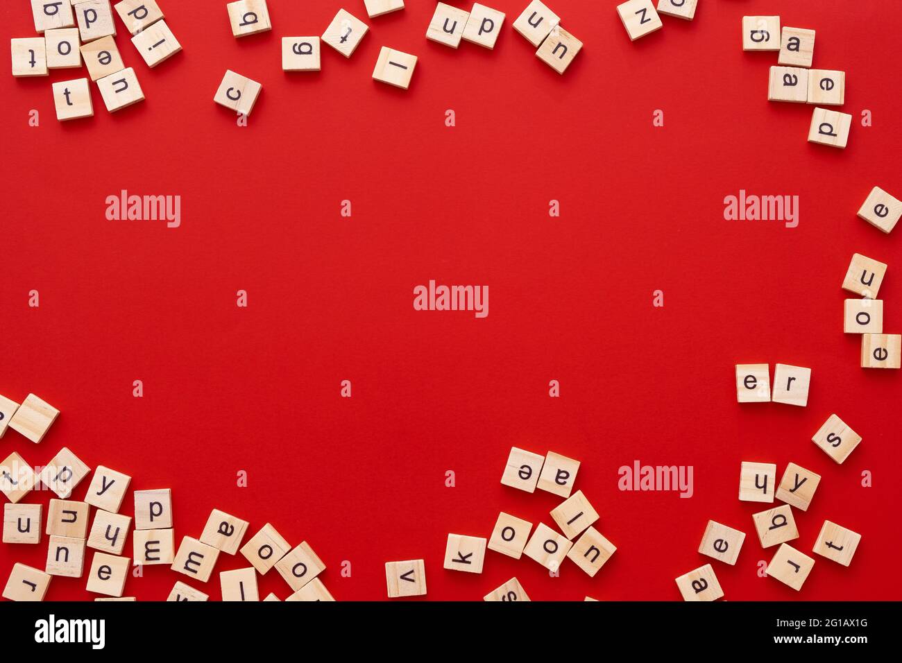 Background image The letters are scattered in disarray. English letters ...