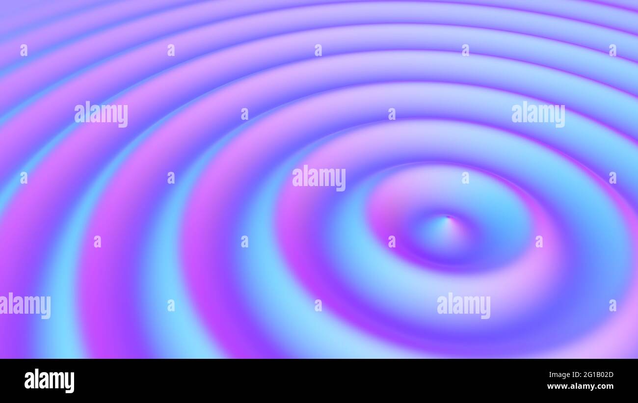 Water ripples and waves in liquid surface. 3D render illustration Stock ...