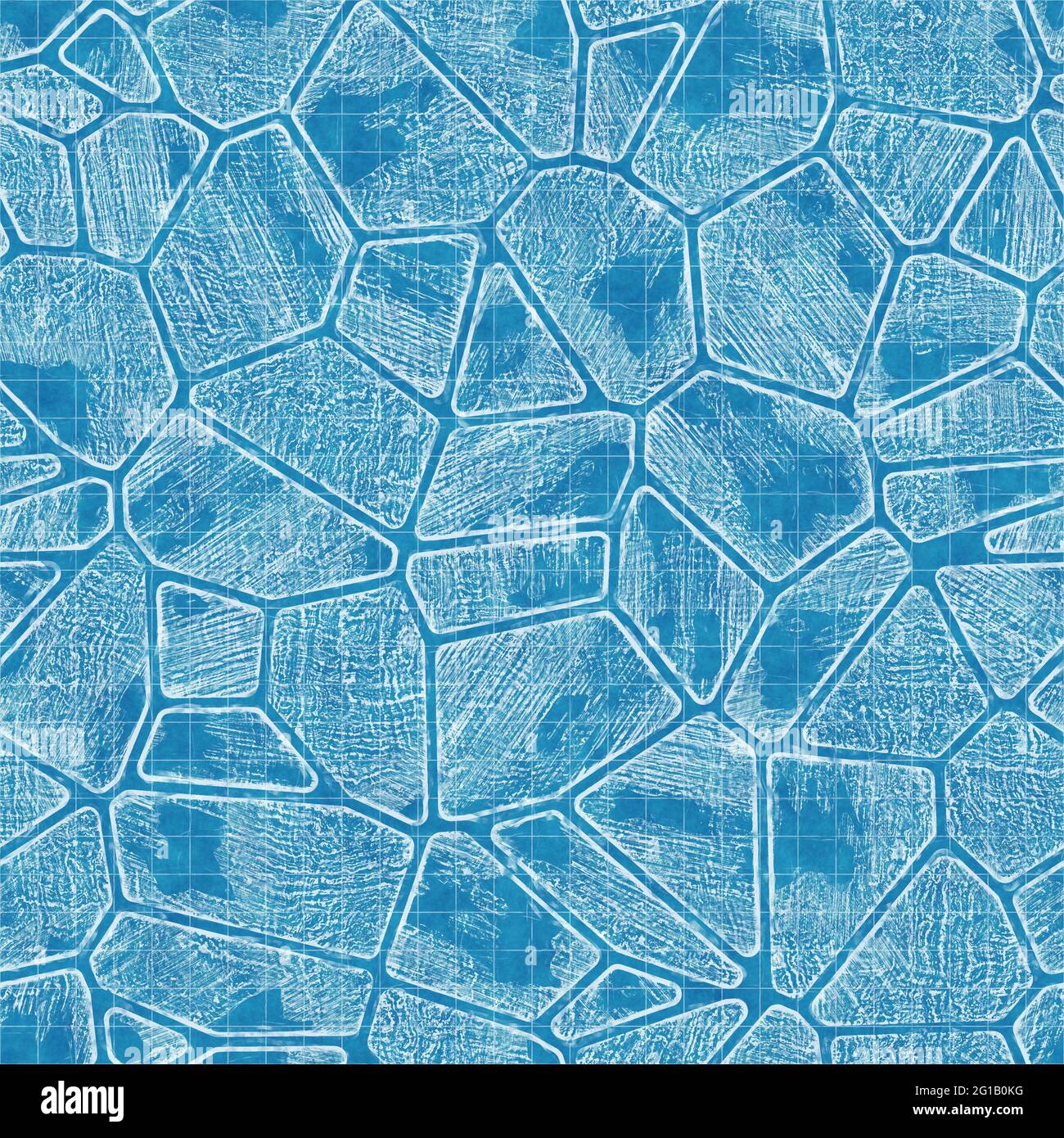 Seamless bright blue blueprint pattern for textile and print Stock ...