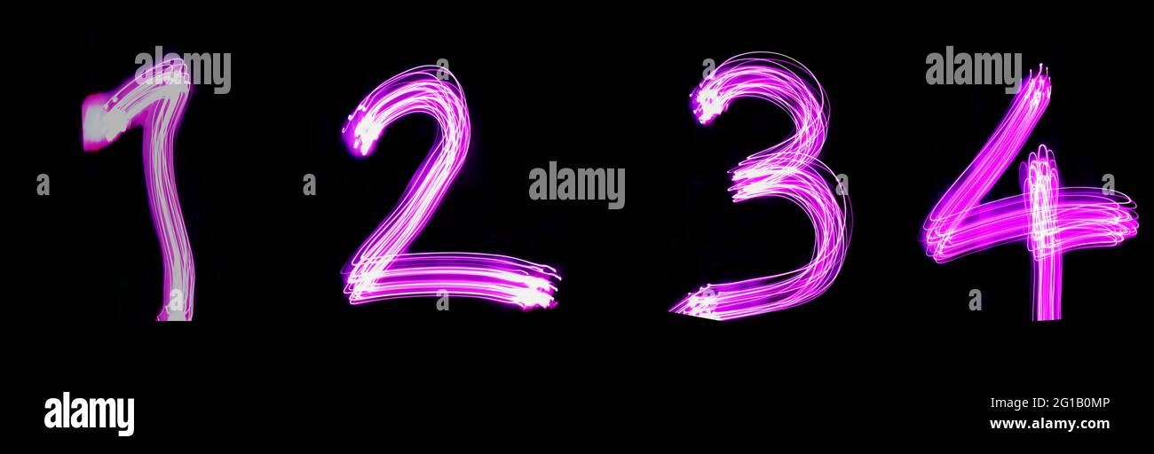 Purple numbers hi-res stock photography and images - Alamy