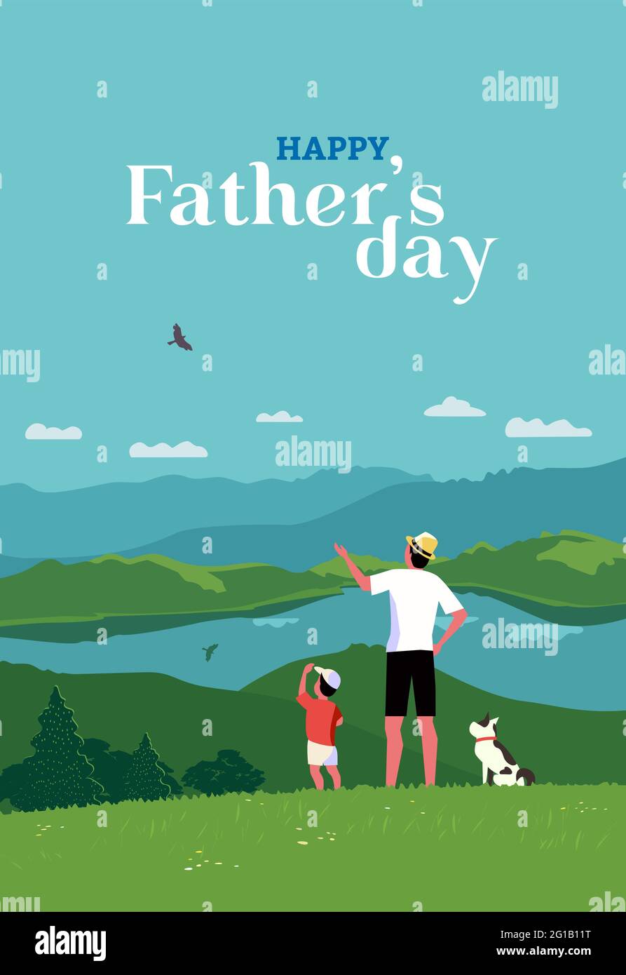 Father enjoy Stock Vector Images - Alamy