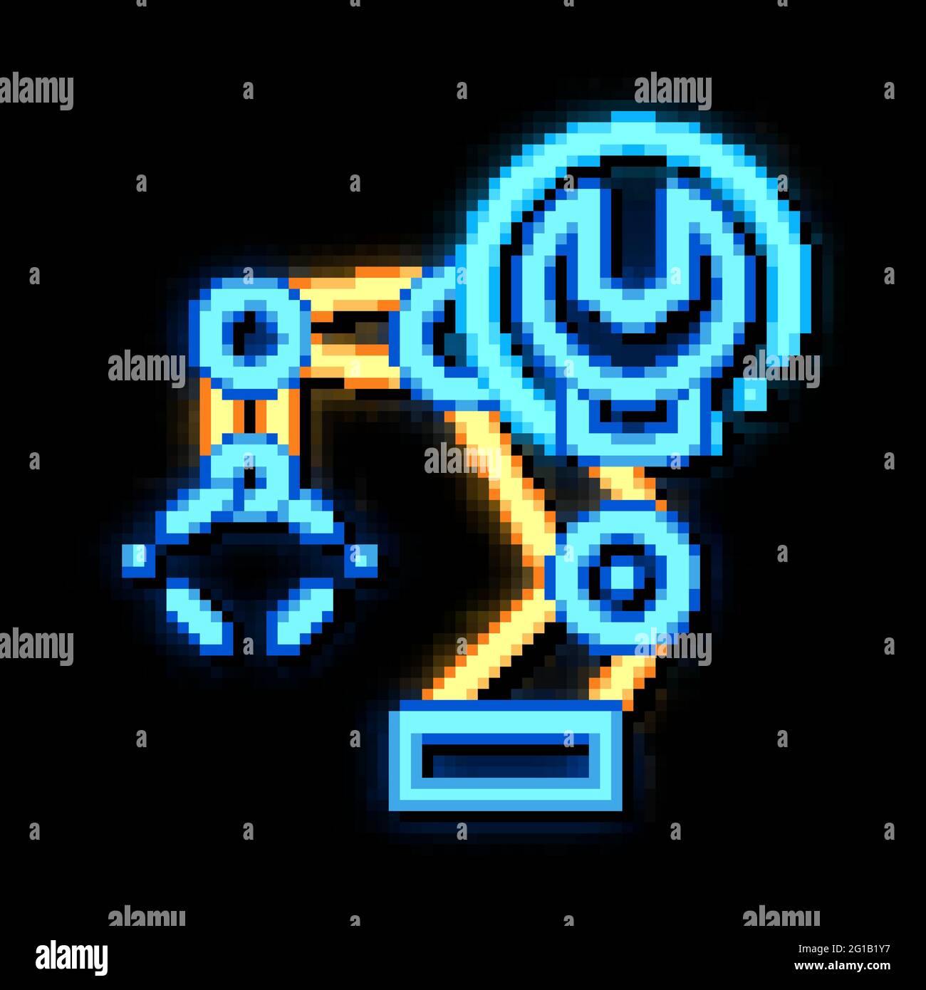 Robot Repair neon glow icon illustration Stock Vector Image & Art - Alamy