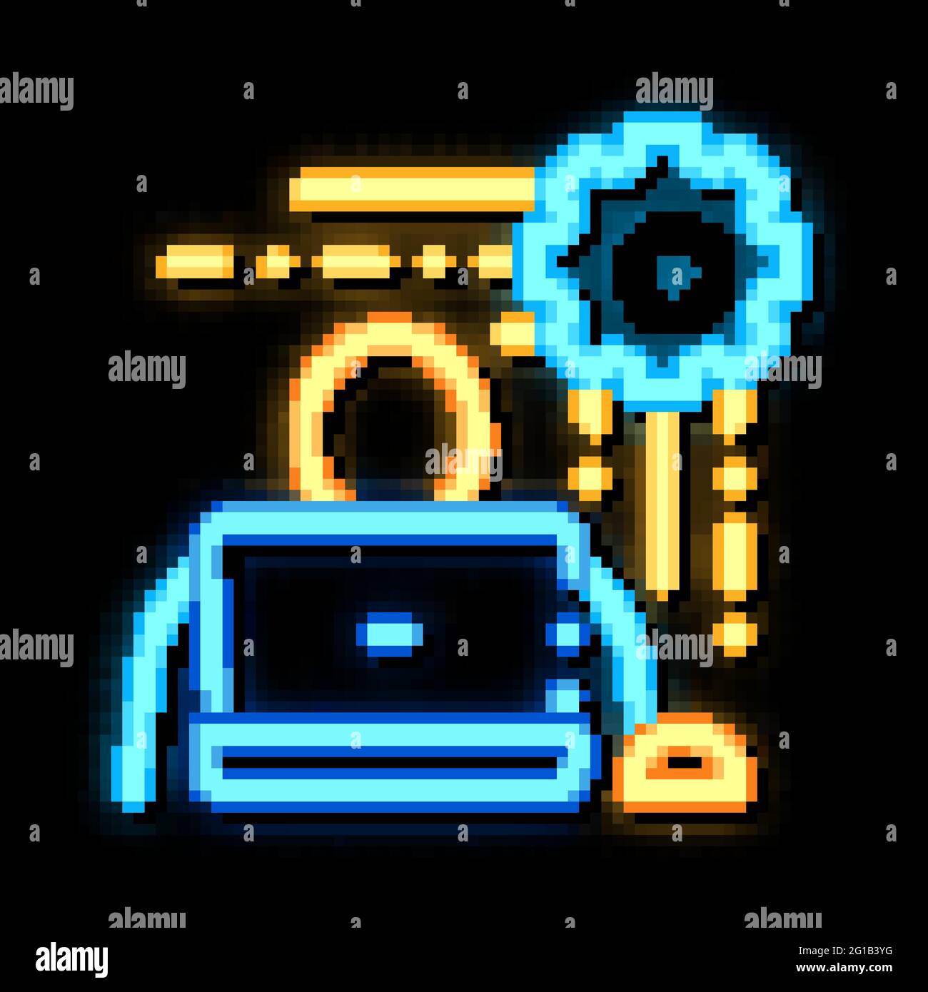 Programmer Work neon glow icon illustration Stock Vector Image & Art ...