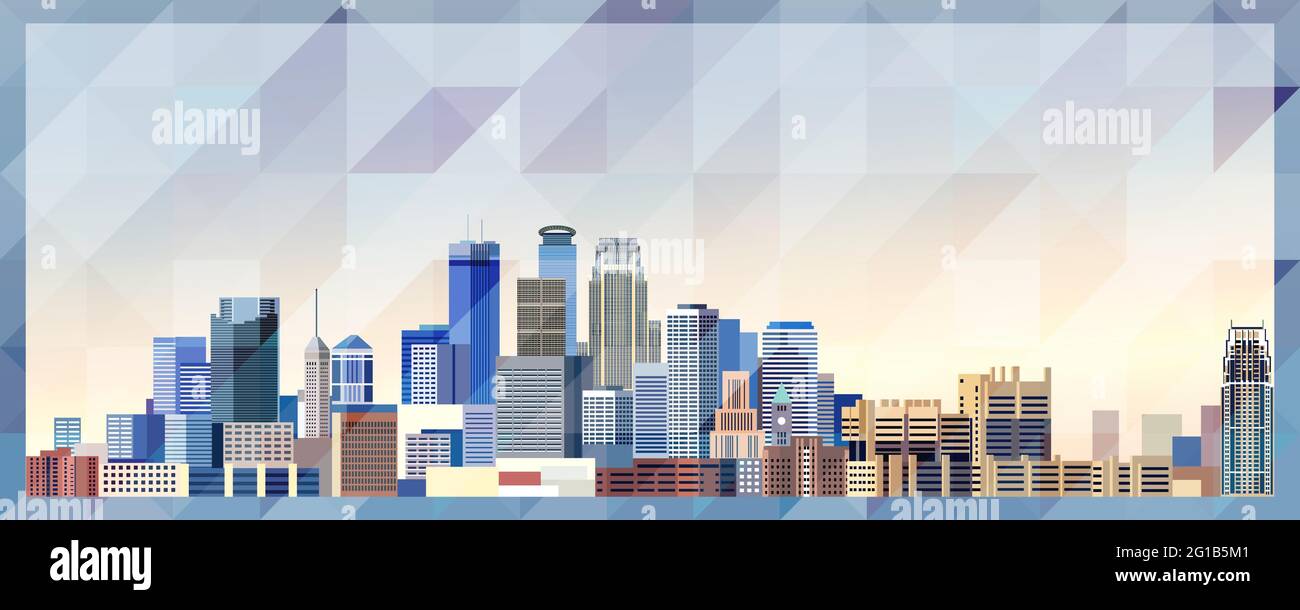 Downtown minneapolis street view Stock Vector Images - Alamy
