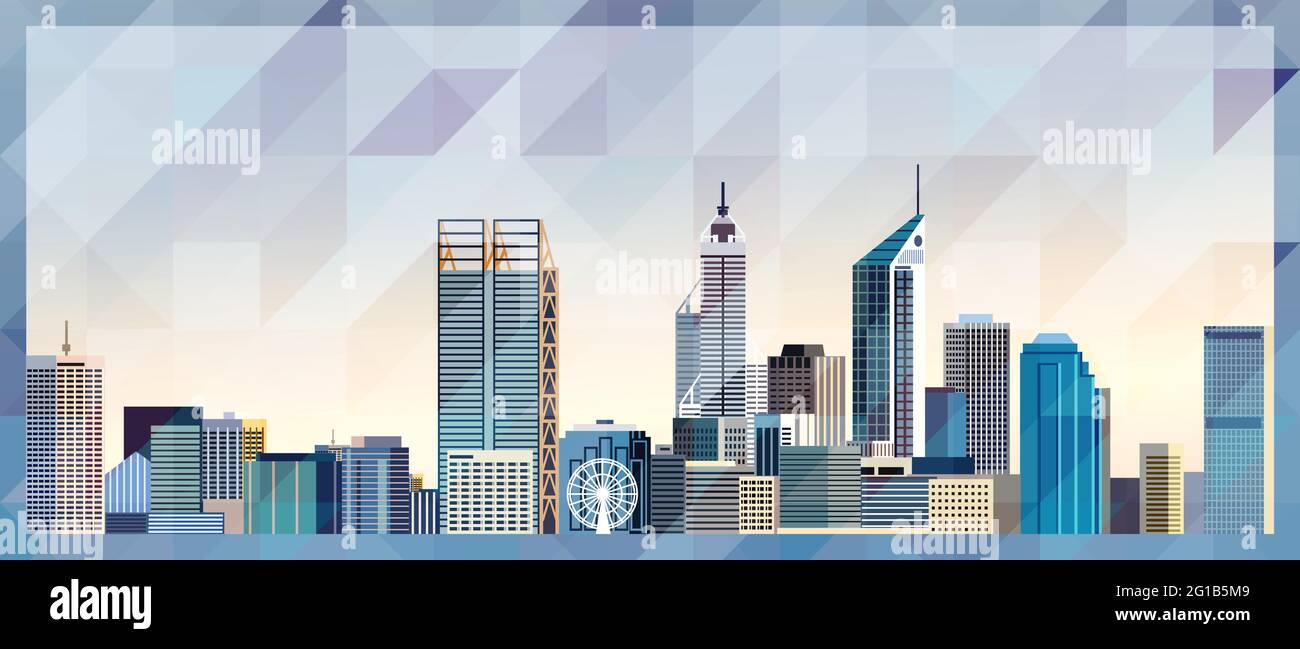 Perth city skyline silhouette hi-res stock photography and images - Alamy