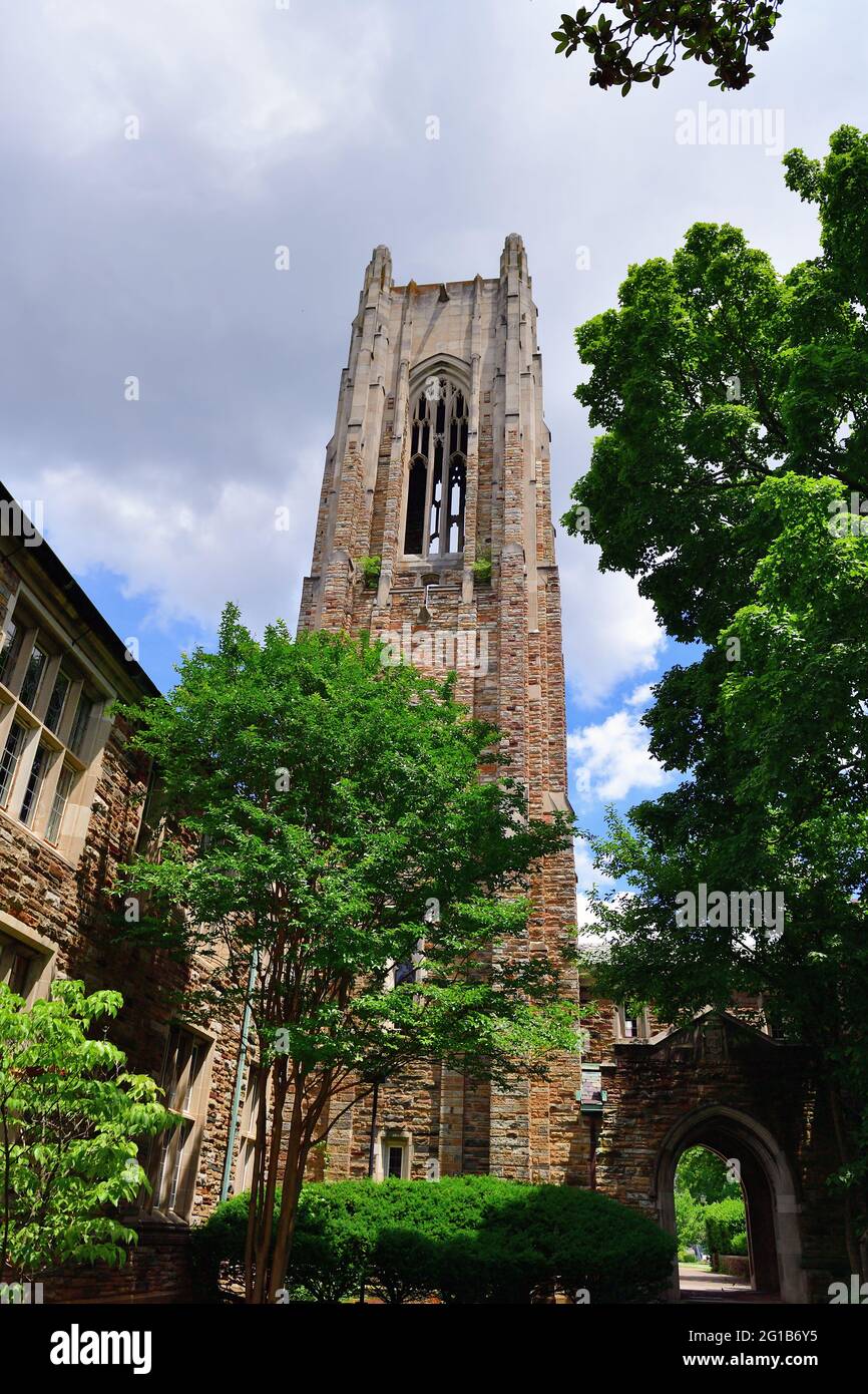 Nashville, Tennessee, USA. The historic bell tower at the Scarritt ...