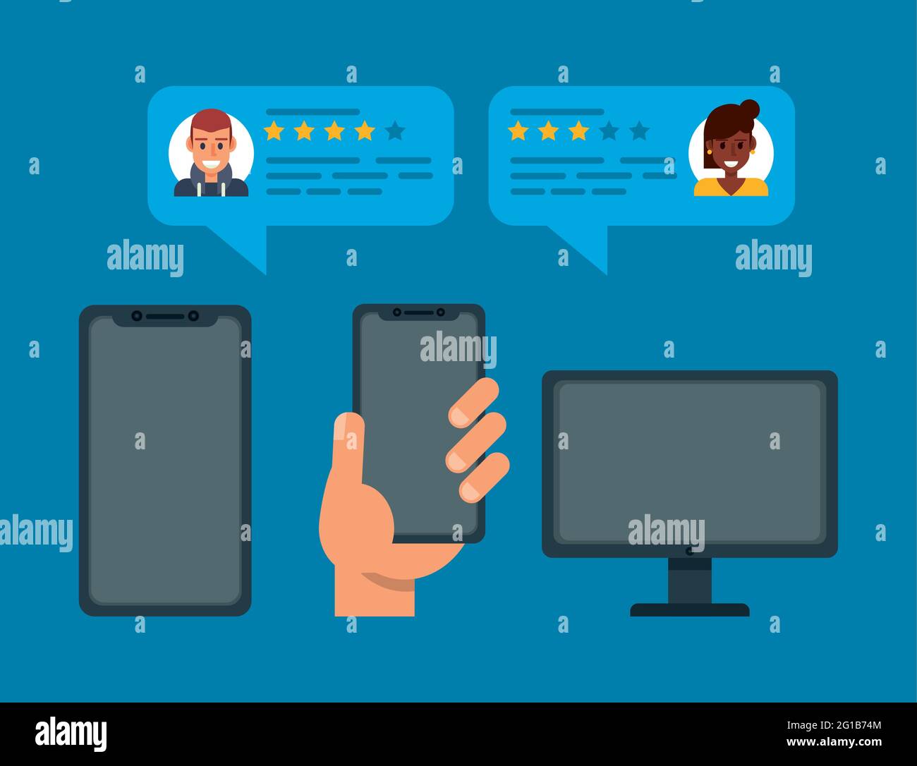 Customer feedback and devices hi-res stock photography and images - Alamy