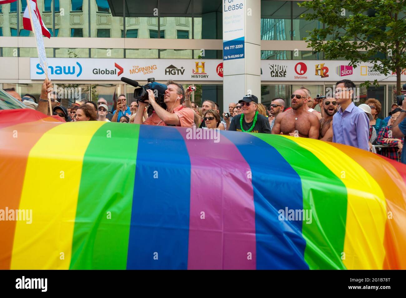 Toronto world pride crowd hi-res stock photography and images - Alamy