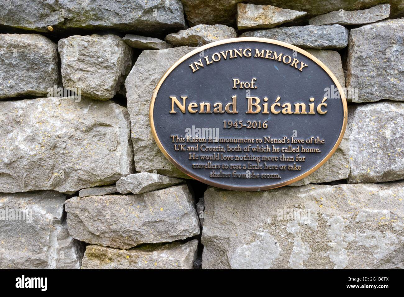 Kazun Istrian. Stone Shelter from Croatia on High Peak Trail Derbyshire ...