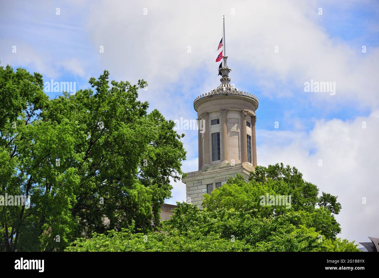 Nashville, Tennessee, USA. The Tennessee State Capitol Building was built between 1845 and 1859 ...